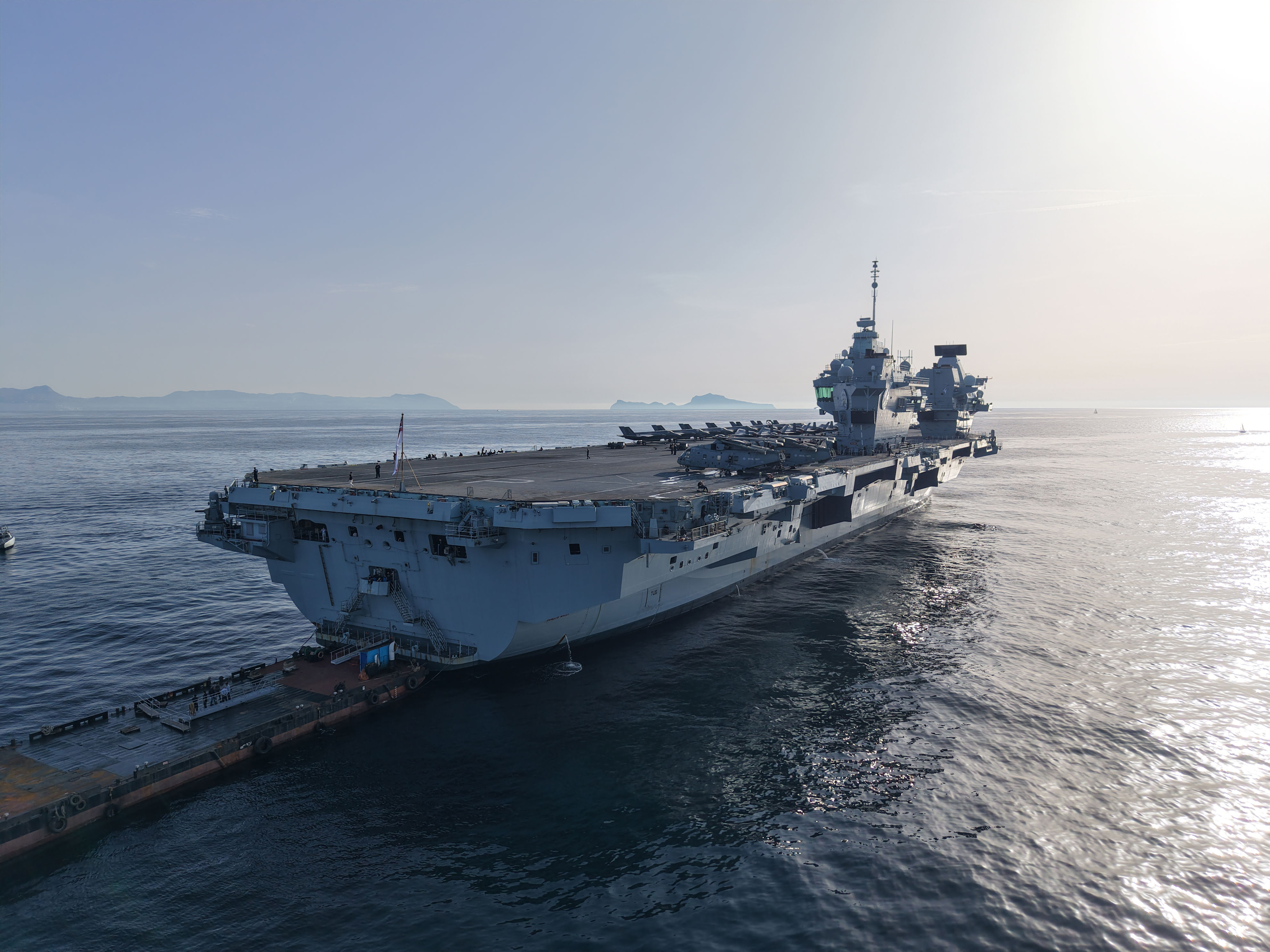 Royal Navy: HMS Prince of Wales nears Portsmouth return from "mammoth ...