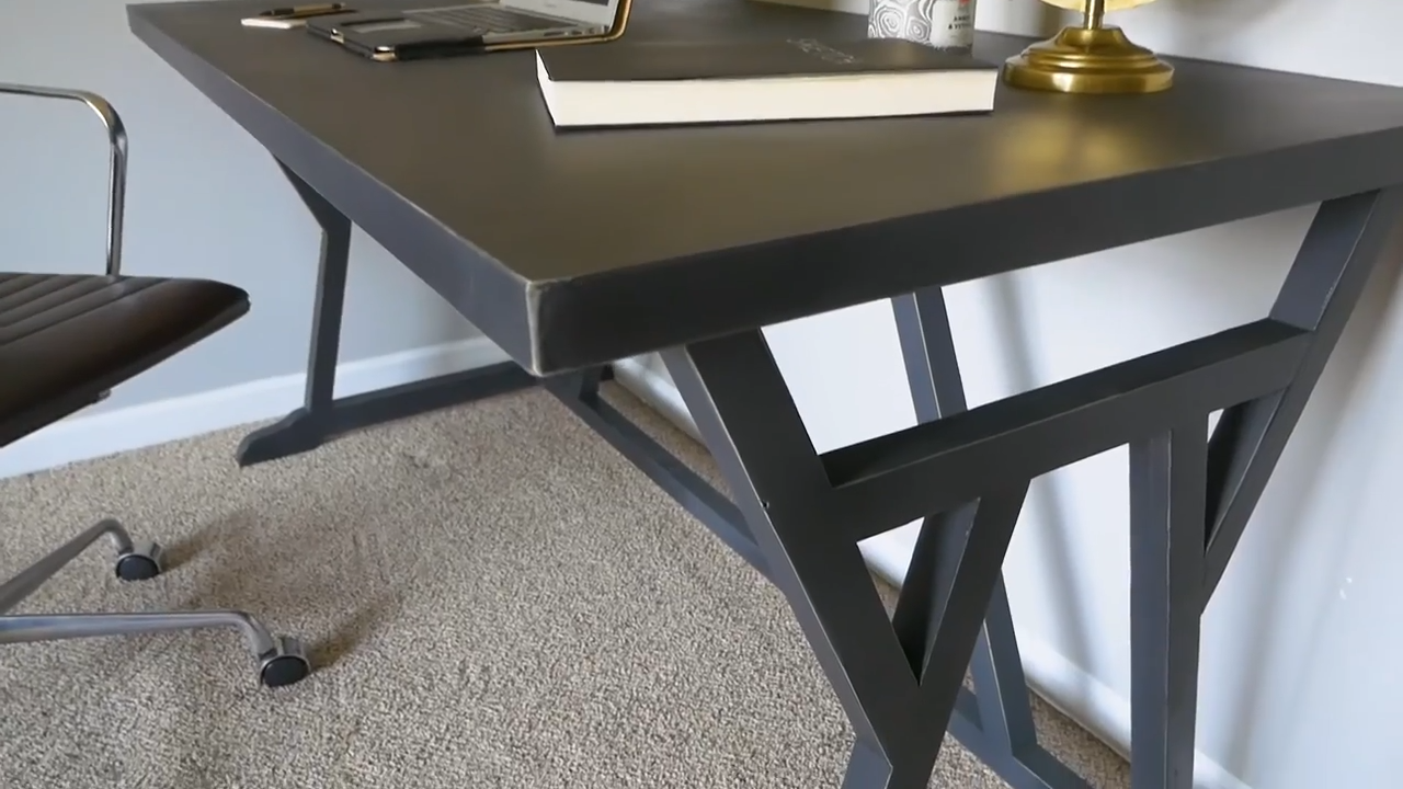 How to Make a Simple Truss Desk on a Budget