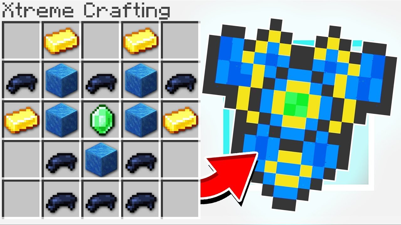 How to craft *4* OP chestplates (secret crafting recipe)