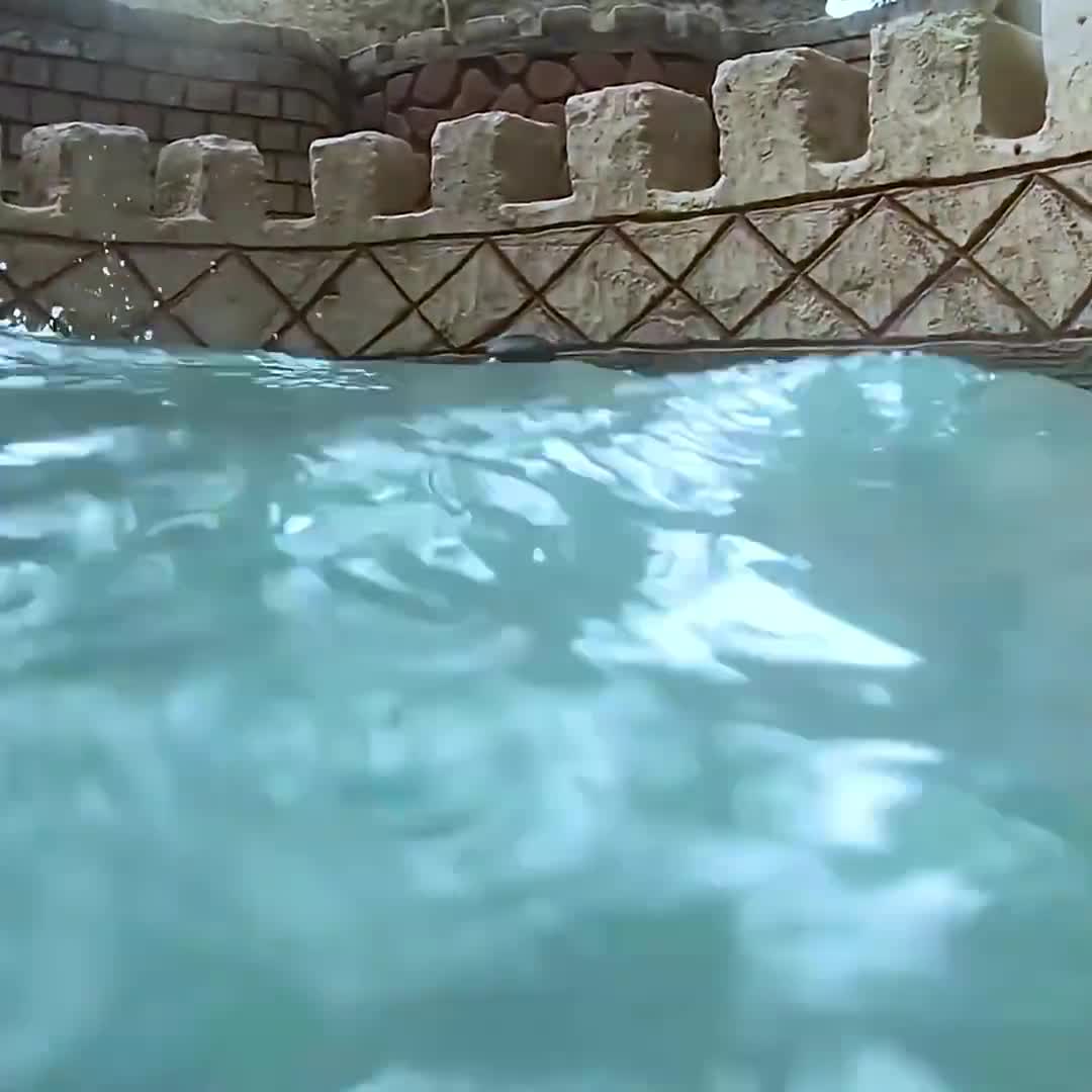 Our backyard castle pool adventure!