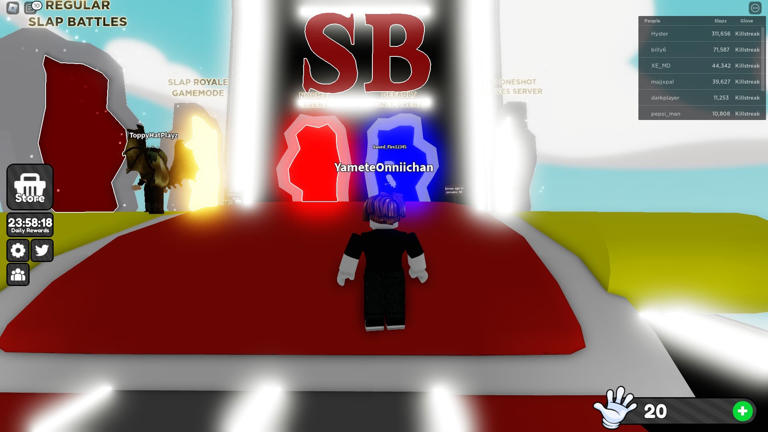 Slap Battles elude tree code