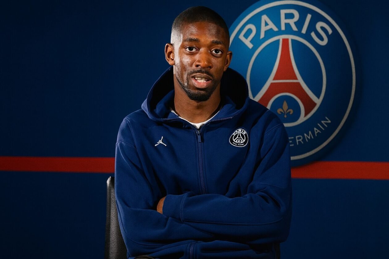 PSG : la célébration téléphone d’Ousmane Dembélé intrigue