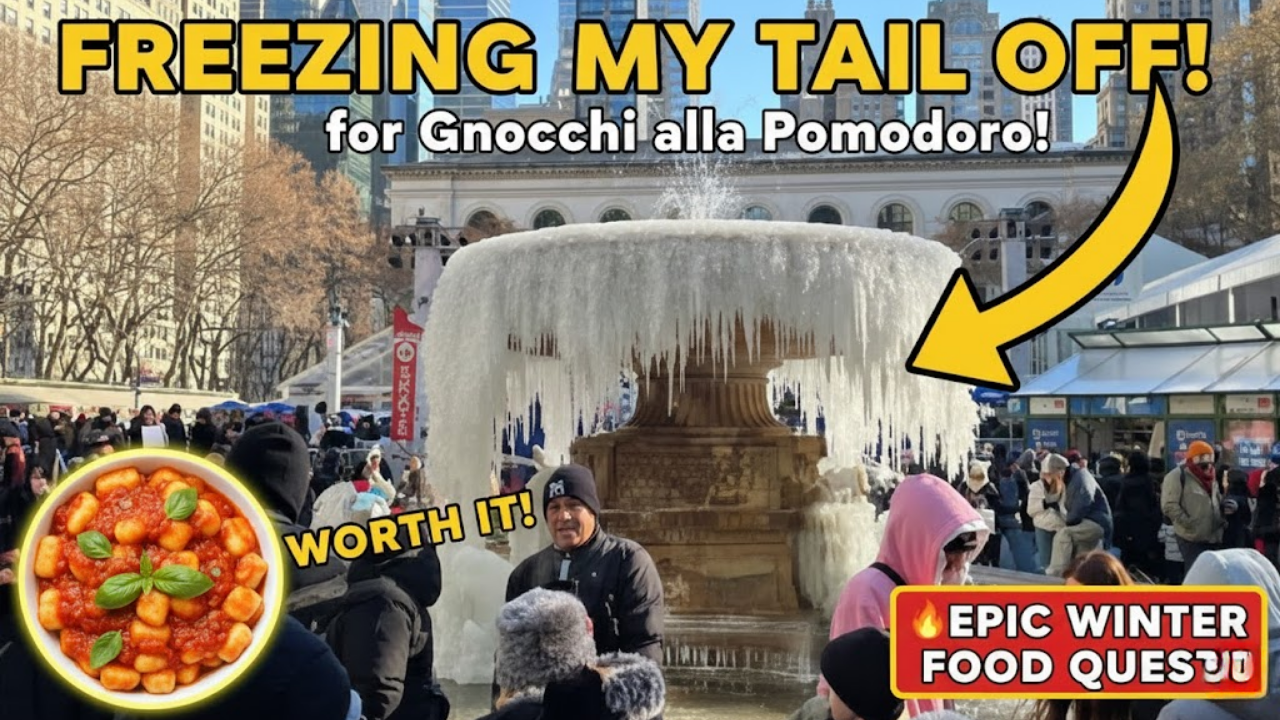 Freezing My Tail Off for Gnocchi alla Pomodoro!