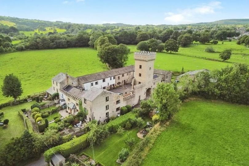 Inside the 'castle cottage' with its own turret on the market for £250k