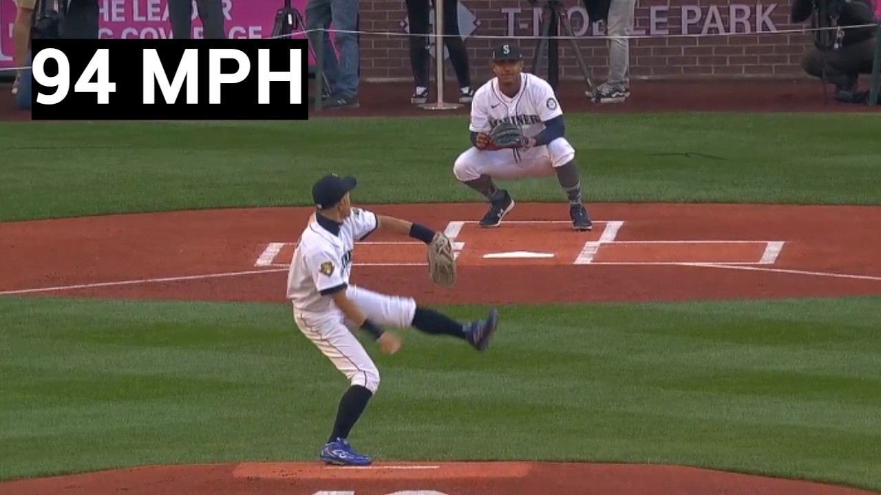 When Ichiro Suzuki threw the fastest first pitch in MLB history