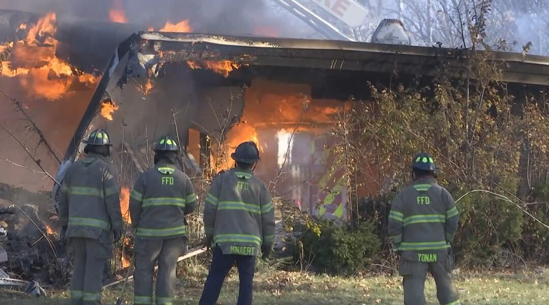 Fire tears through former Swanson Funeral Home