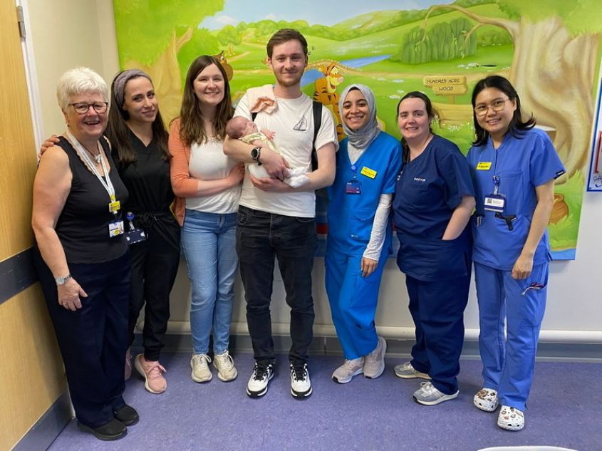 Baby born so early her eyes were sealed shut defies odds to survive