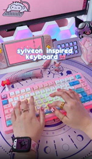 Charming Sylveon-Inspired Keyboard Reveal