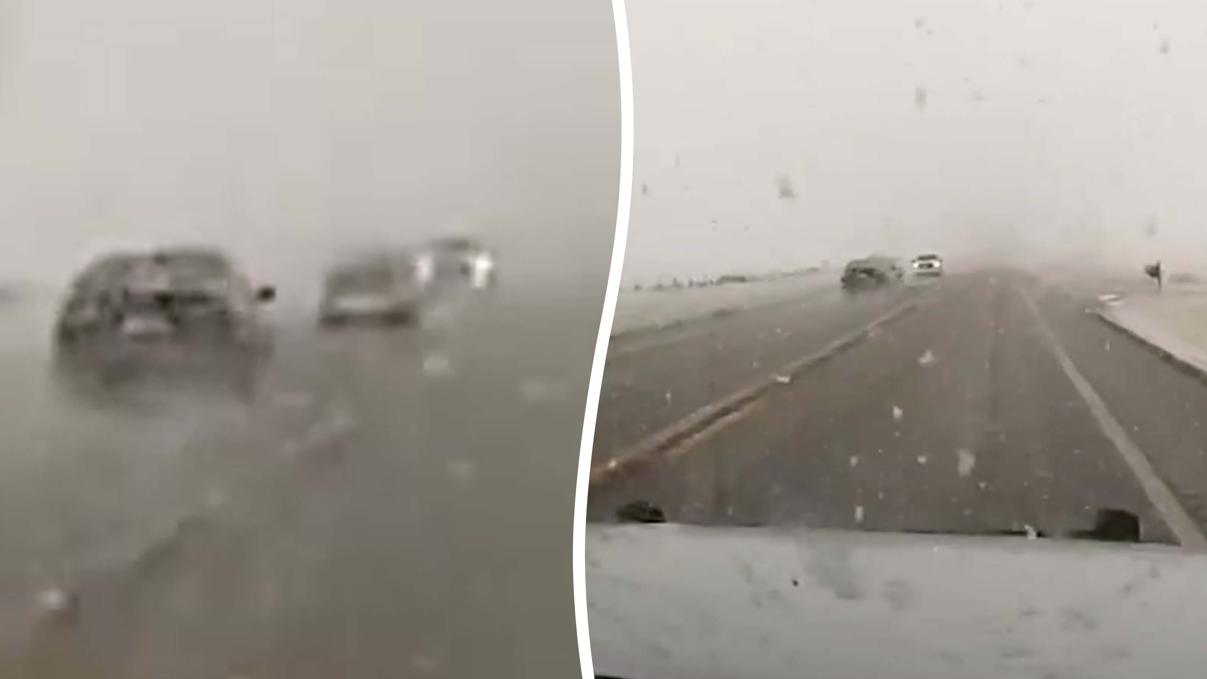 Dashcam captures wrong way driver crashing into vehicles after fleeing deputies