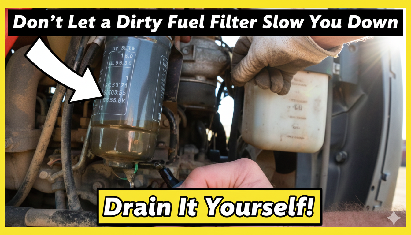 Don’t Let a Dirty Fuel Filter Slow You Down – Drain It Yourself!