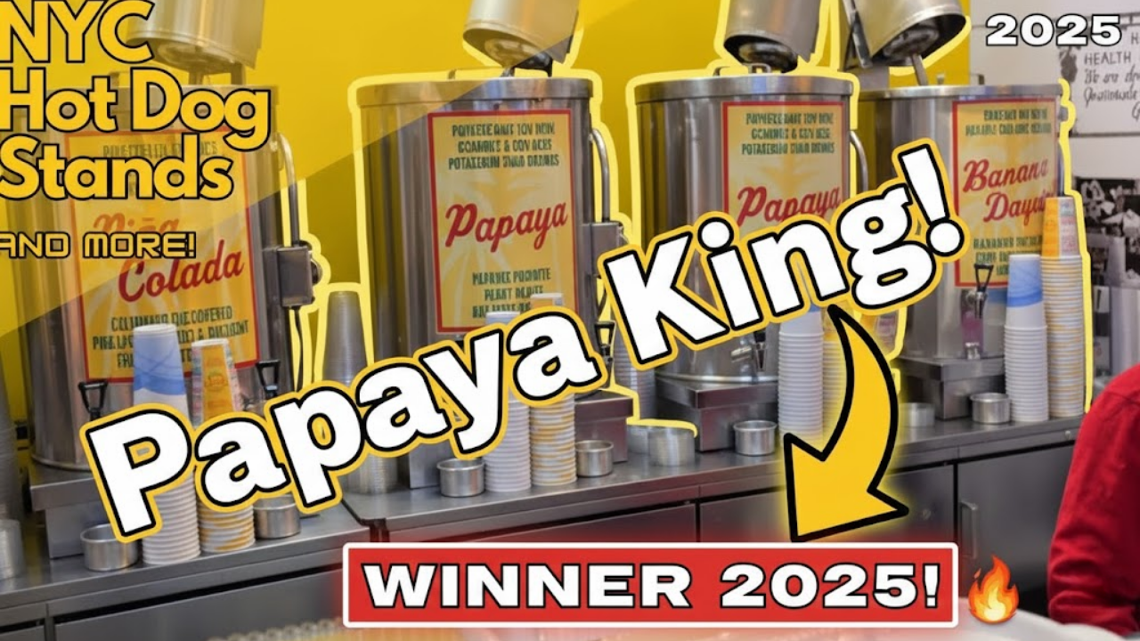 TOP NYC Hot Dog Stands 2025: Papaya King!