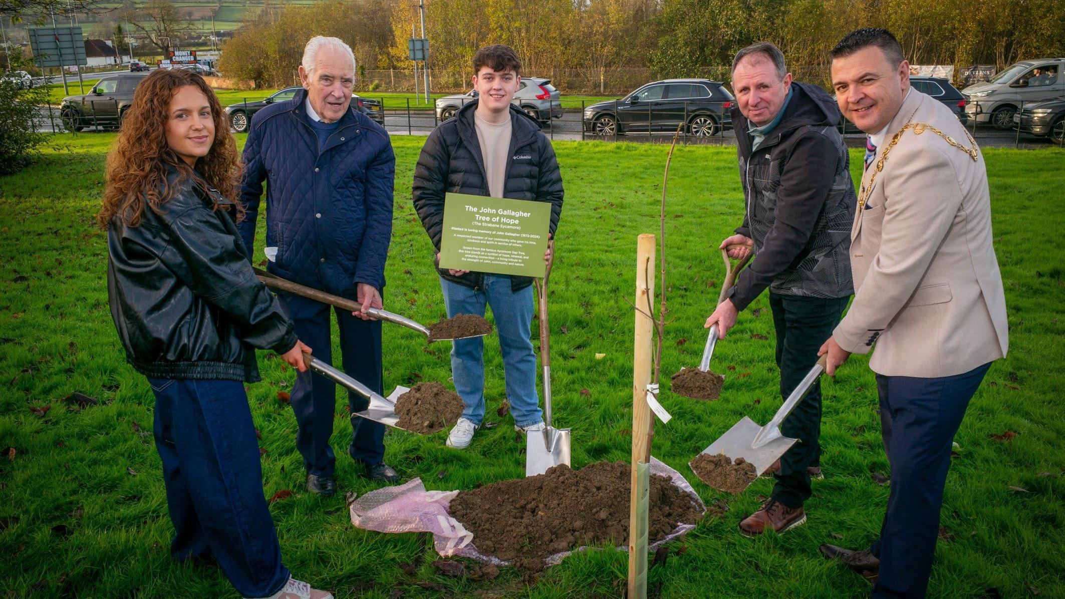 Sycamore Gap sapling planted in honour of Strabane man