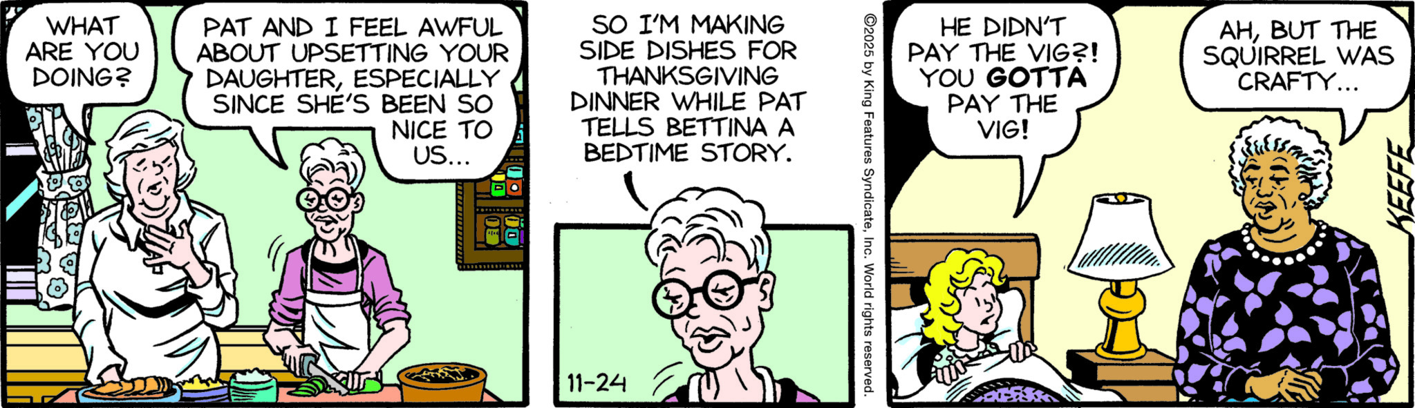 Sally Forth by Francesco Marciuliano; drawn by Jim Keefe