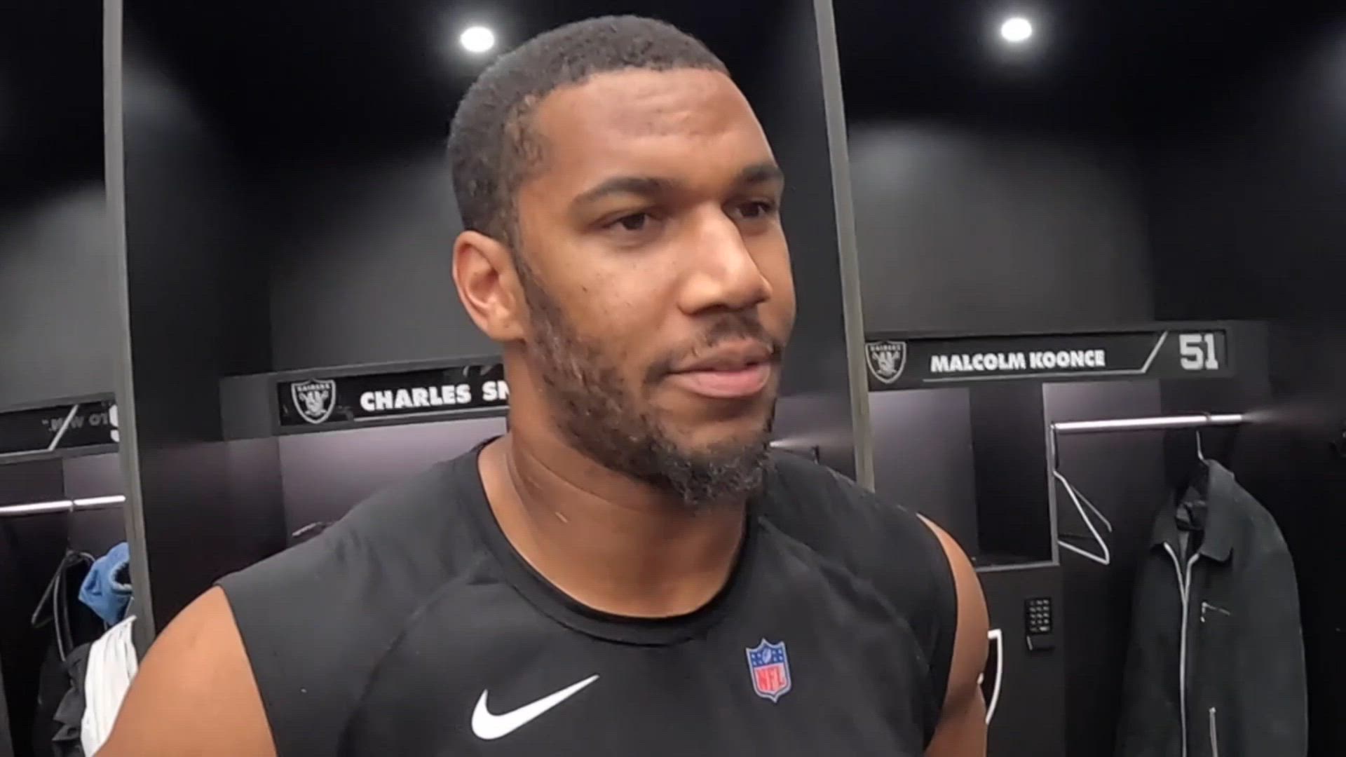Las Vegas Raiders DE Charles Snowden Praises Rookie’s Poise and ...