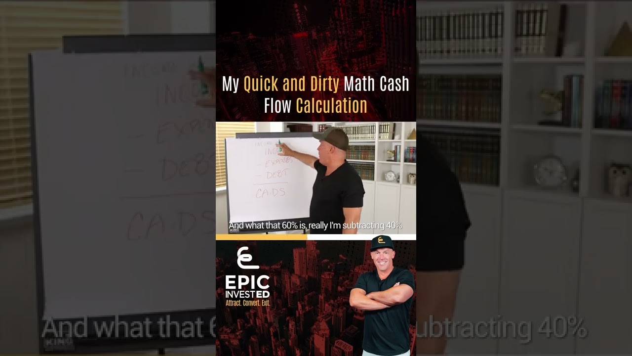 Learn my quick and dirty cash flow calculation method