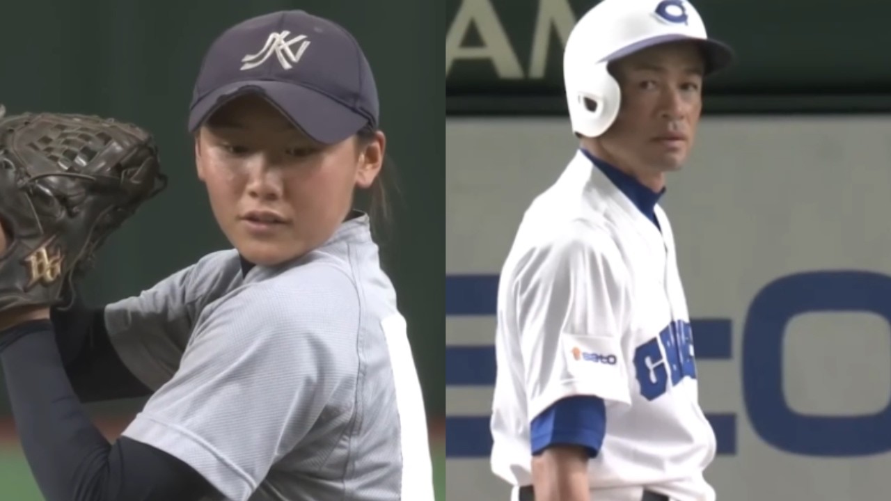 51-year-old Ichiro Suzuki vs. a team of teenage girls was epic