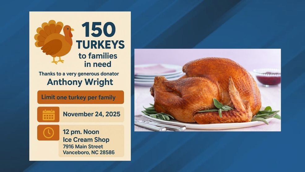 Vanceboro scores a 'touchdown' with turkey giveaway just in time for ...