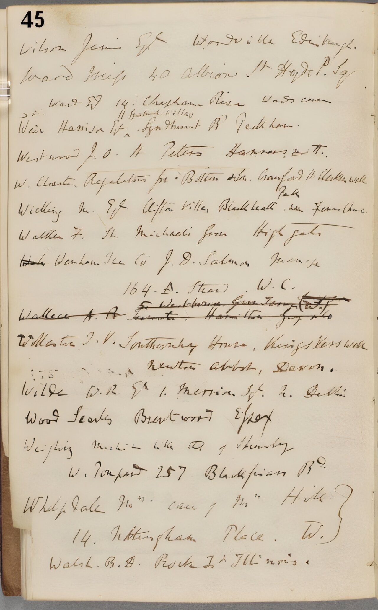 Charles Darwin's address book: A new window into his private world