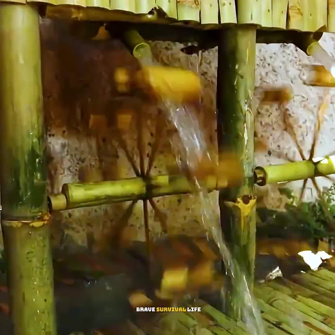 I built a BAMBOO fish house and raised hundreds of fish
