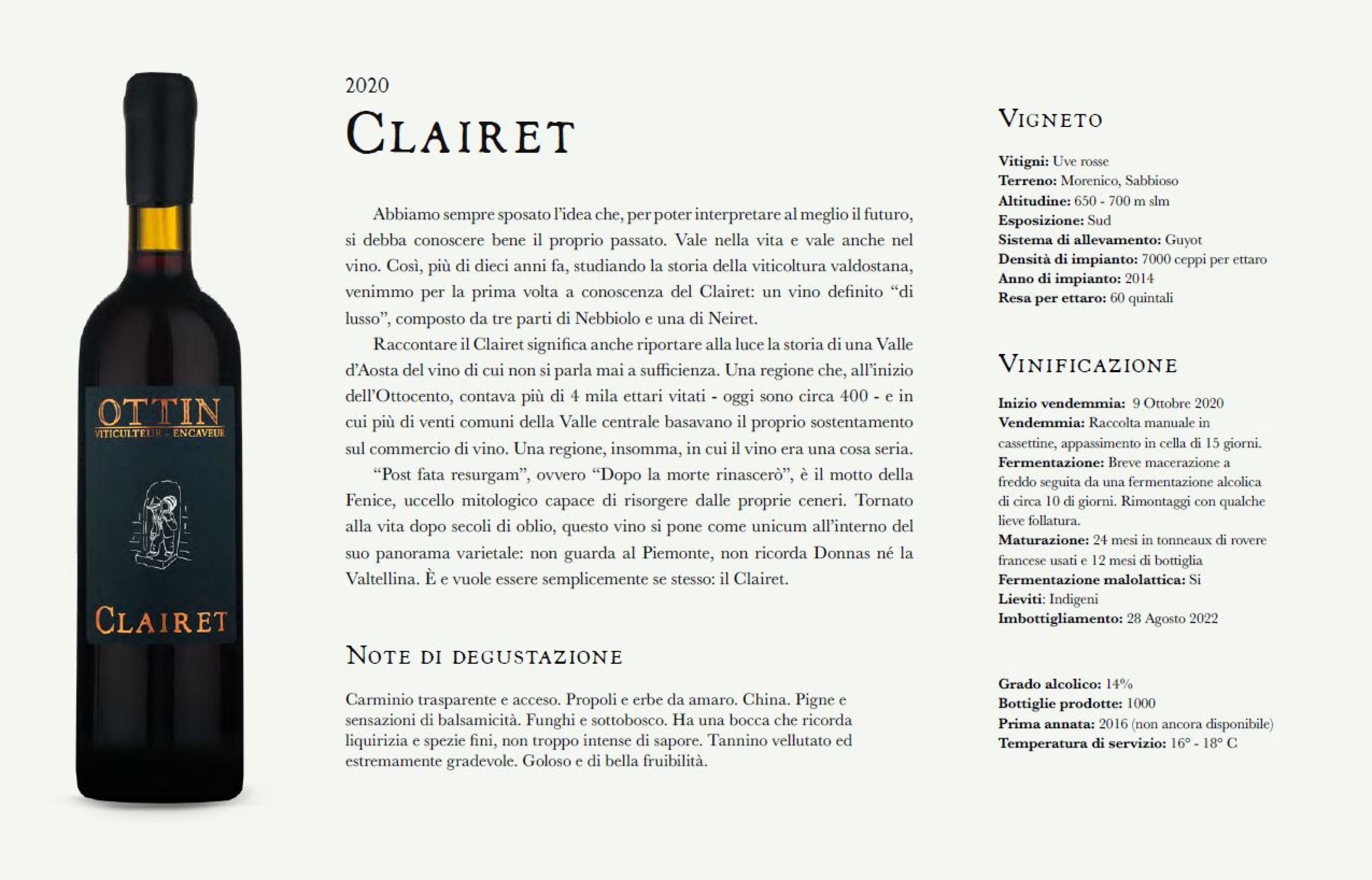Vini: guida Ais, 'Clairet' di Ottin ha il punteggio più alto