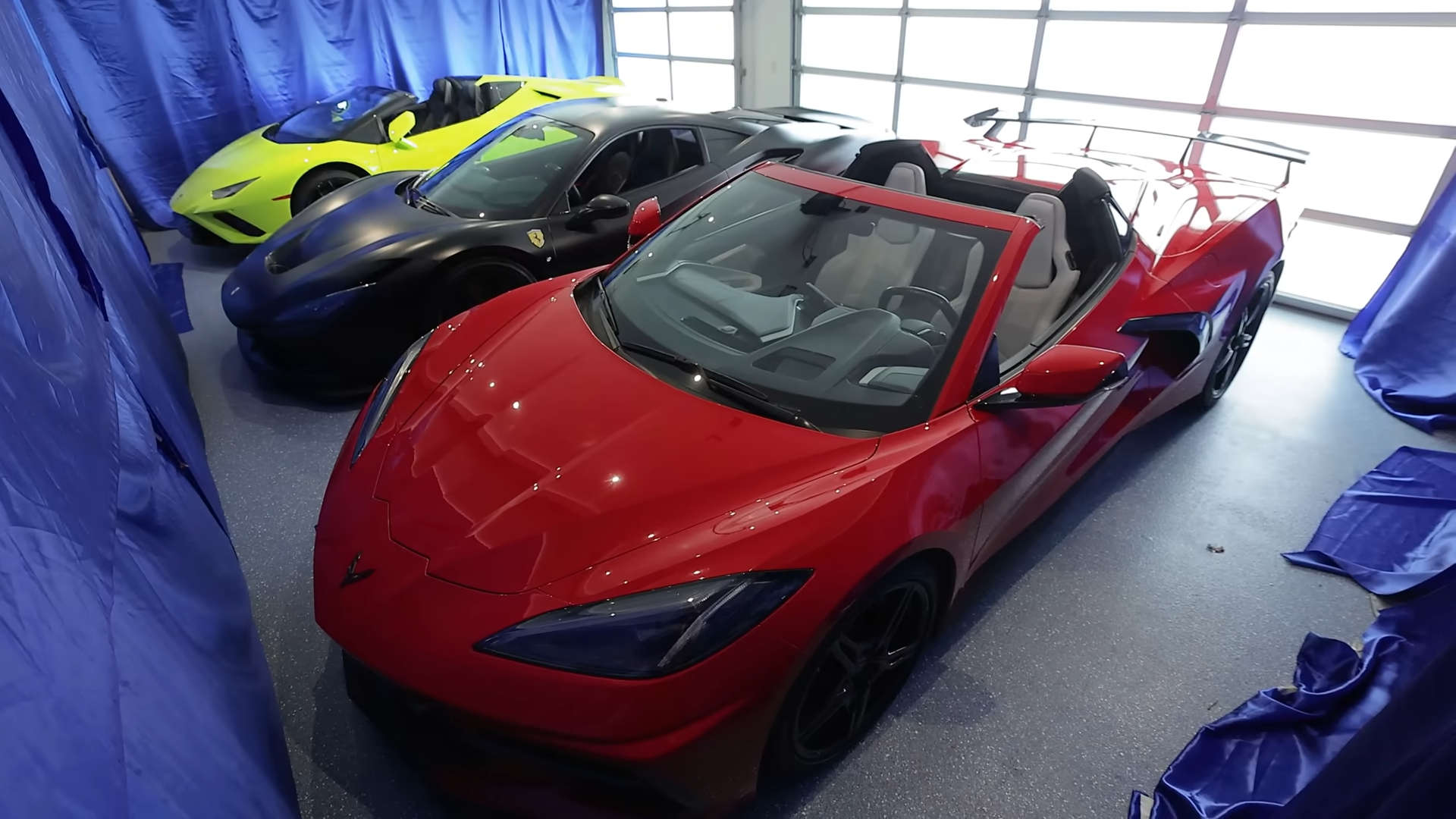 I built a hidden supercar showroom!