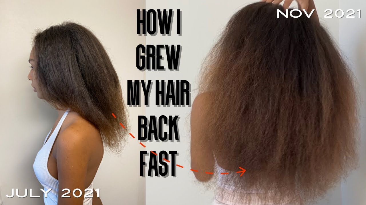 How I grew my natural hair back in less than a year (length check)