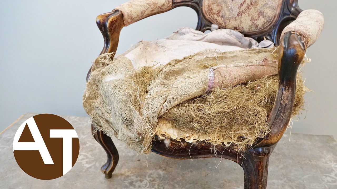 150-year-old chair restoration with an amazing result