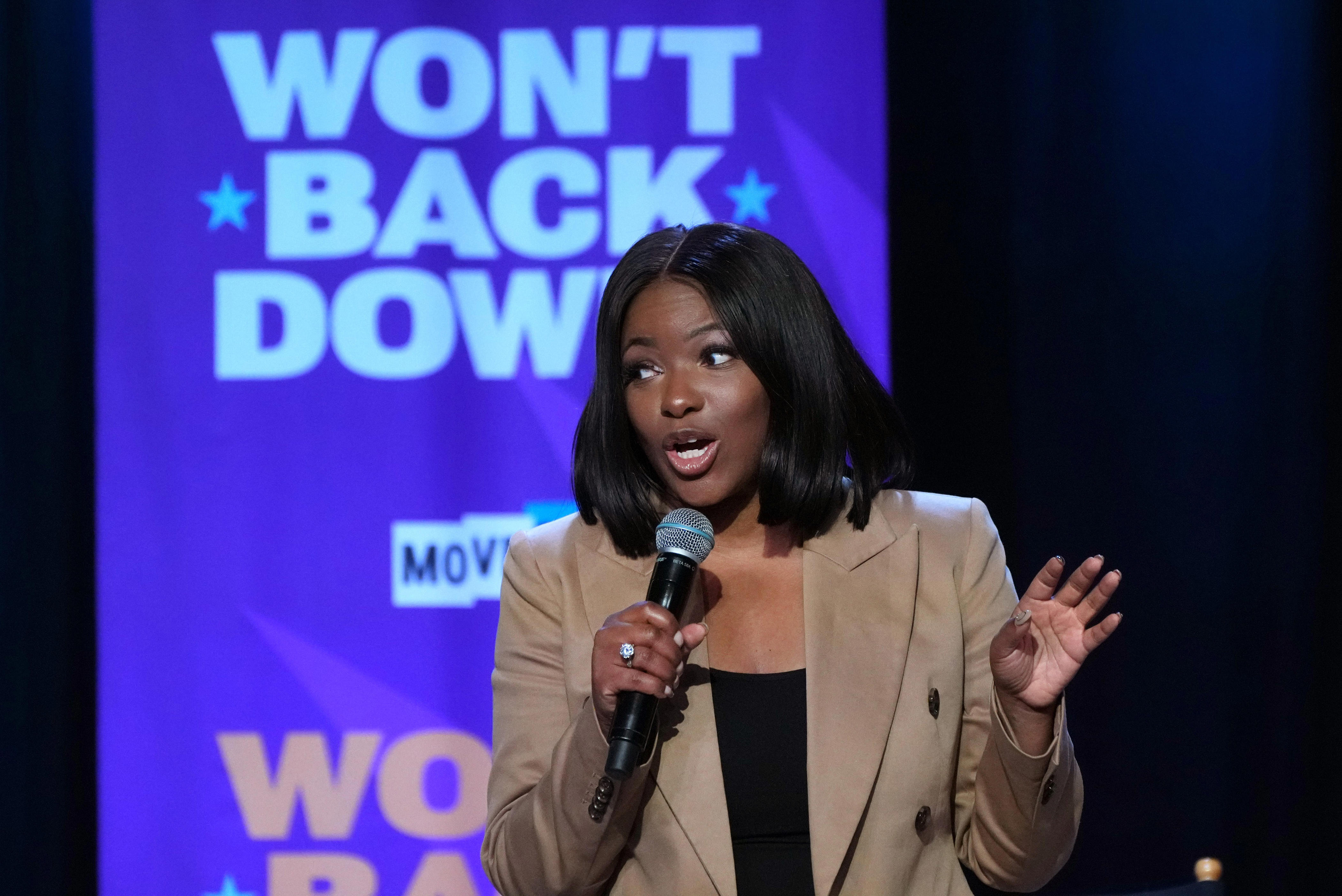 Jasmine Crockett claps back after Vance’s racial jab on stage