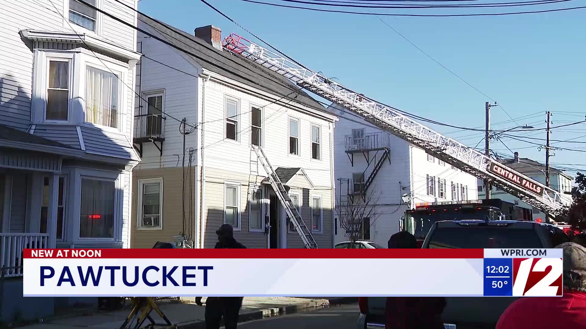 Pawtucket crews knock down Harrison Street house fire