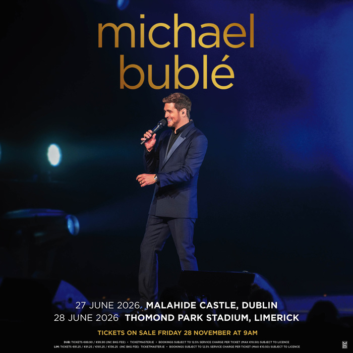 Michael Bublé announces two open-air summer shows for Ireland