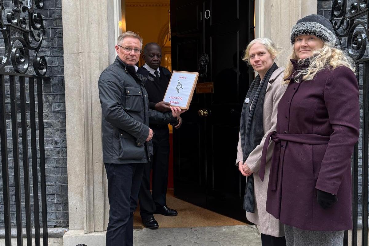 Villagers hand over petitions at 10 Downing Street as they continue ...
