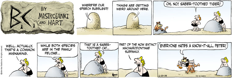Daily Comics: B.C. by Mastroianni and Hart