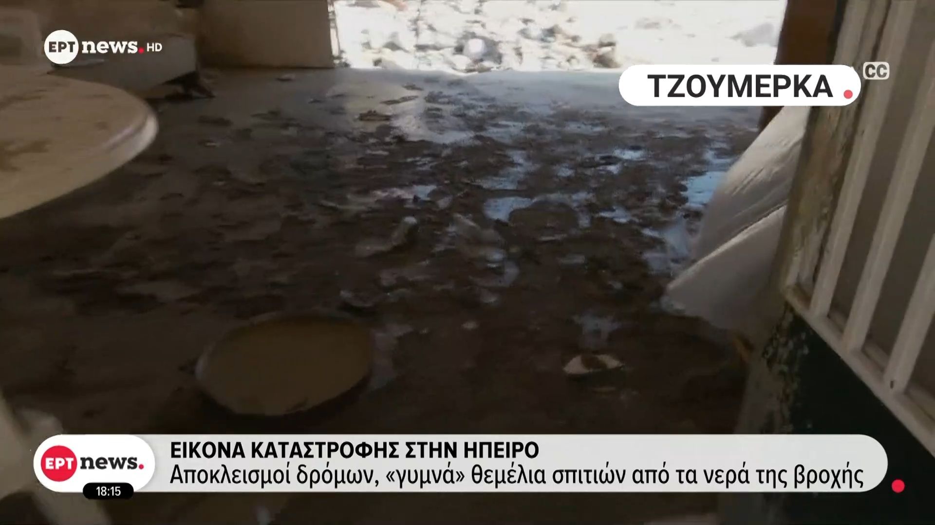 Εικόνες καταστροφής στην Ήπειρο - Αποκλεισμοί δρόμων, «γυμνά» θεμέλια ...