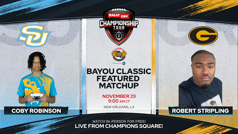 Southern's Coby Robinson Wins Rally Cry 'Bayou Classic Esports Showdown ...