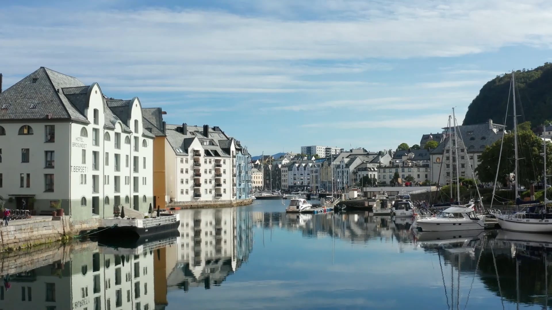 Ålesund, Norway: Drone Views of Art Nouveau Architecture