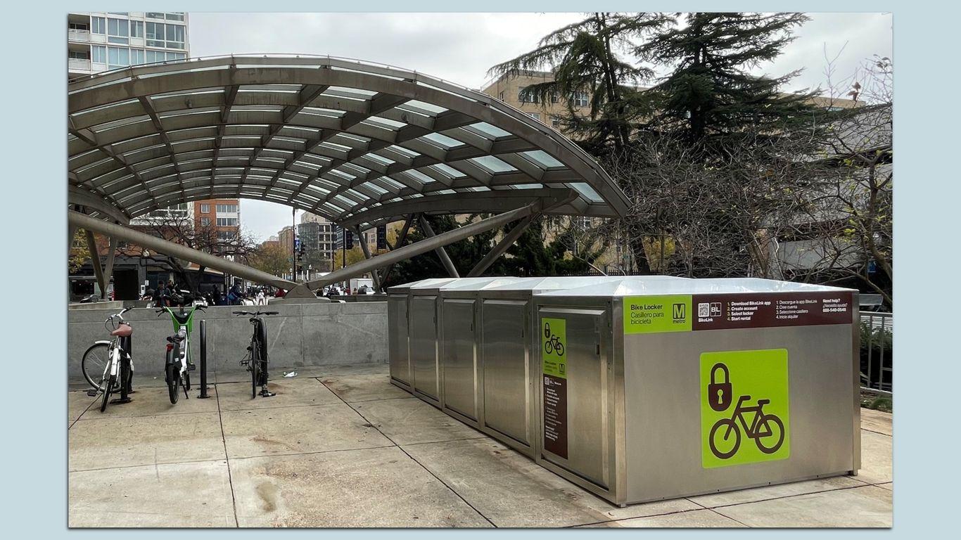Metro train stations have new secure bike lockers