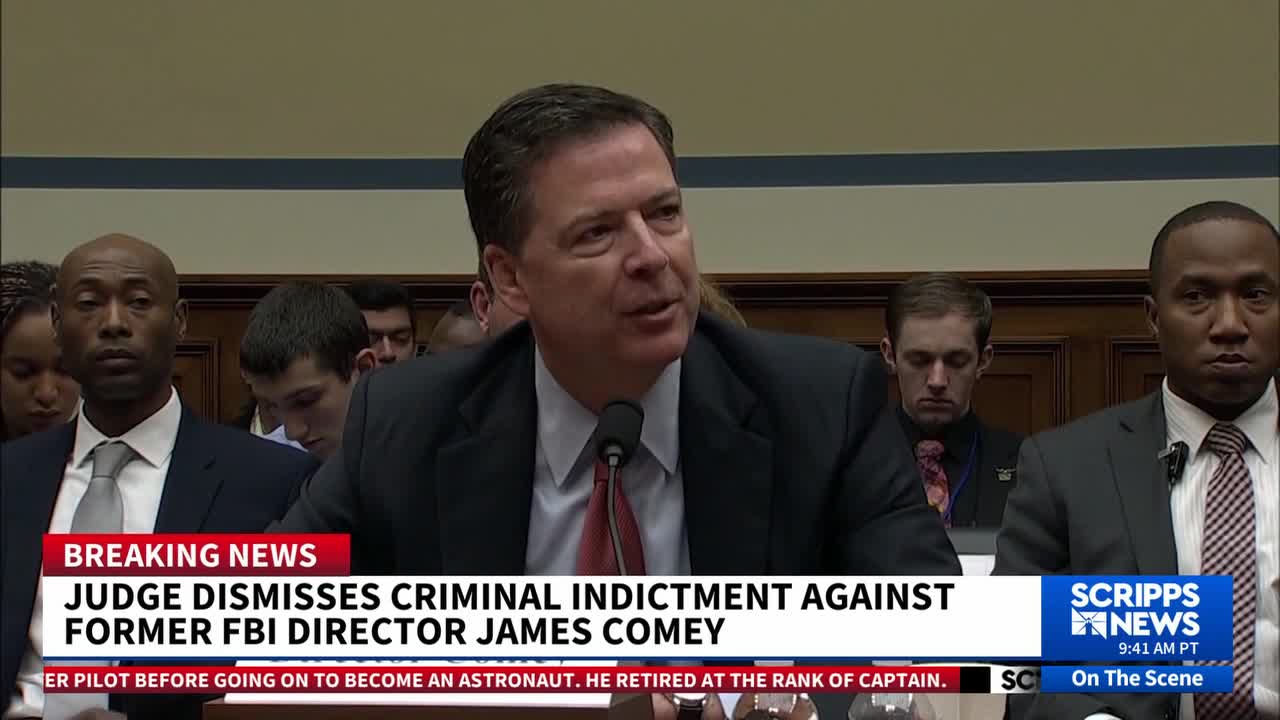 Judge dismisses criminal indictment against former FBI Director James Comey