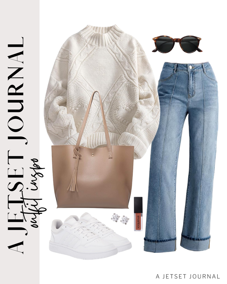 Simple stylish new looks with sweaters and jeans