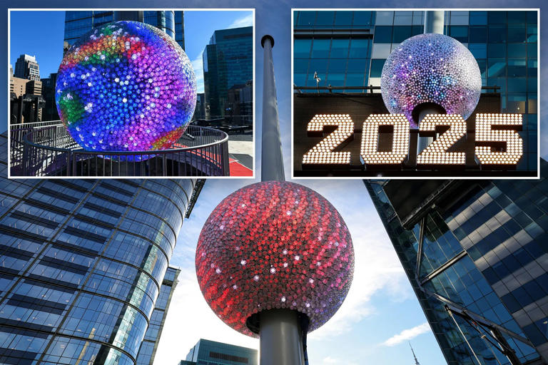 Times Square reveals striking new ball for New Year’s Eve celebration ...