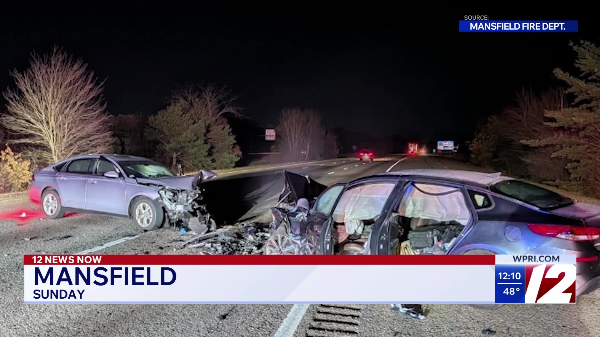 Serious Mansfield crash sends 2 people to hospital