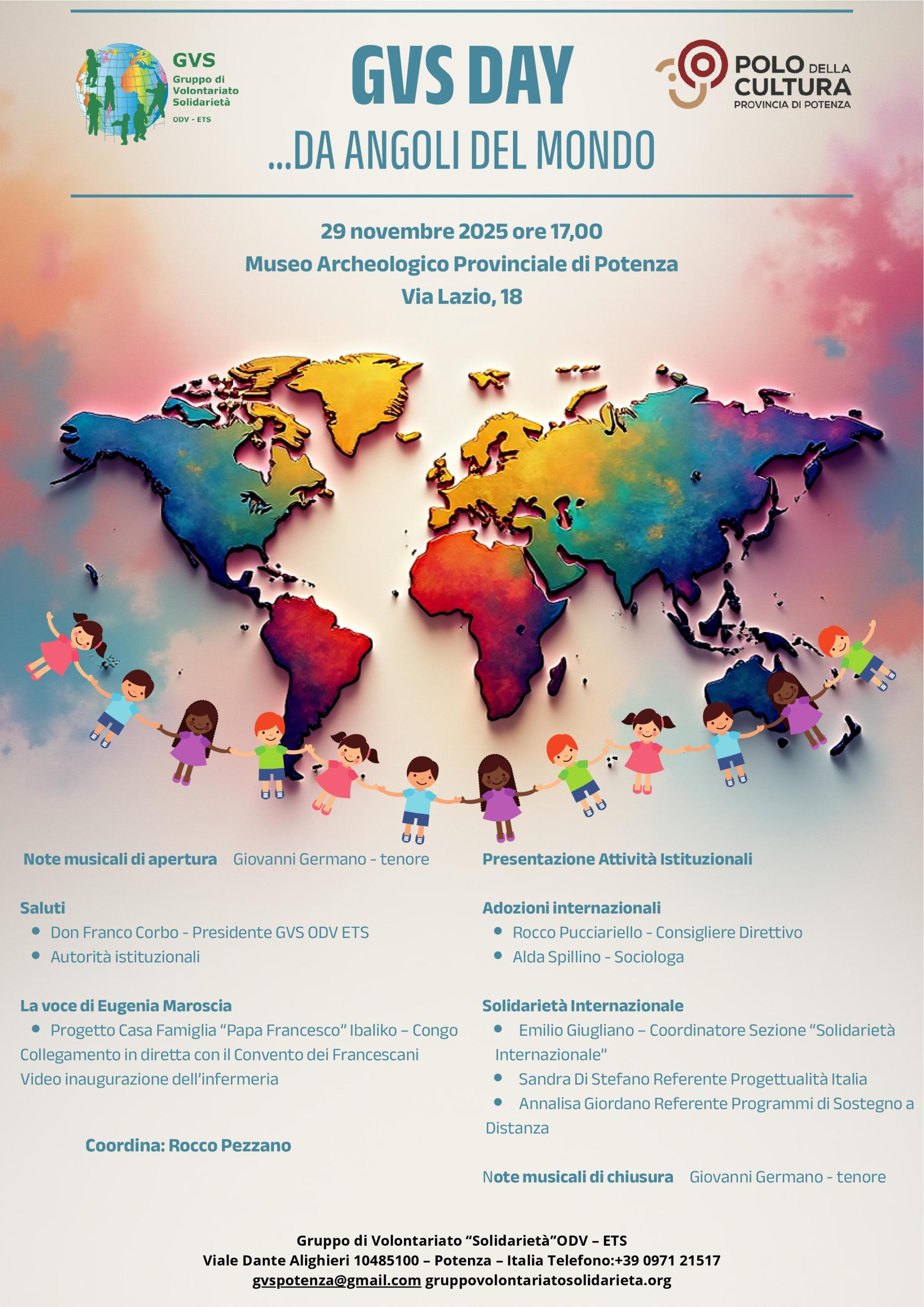 Adozioni internazionali: il 29 novembre a Potenza il Gvs Day