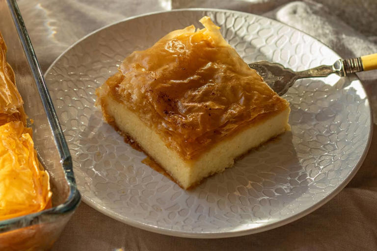 Galaktoboureko - Greek Dessert with Custard