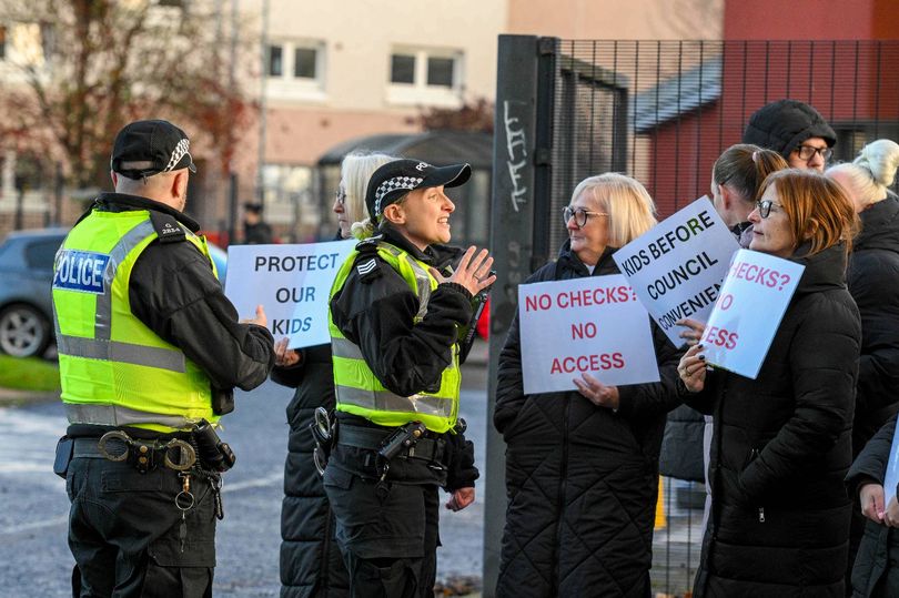 Protest outside Glasgow school branded 'toxic' amid false claims of ...