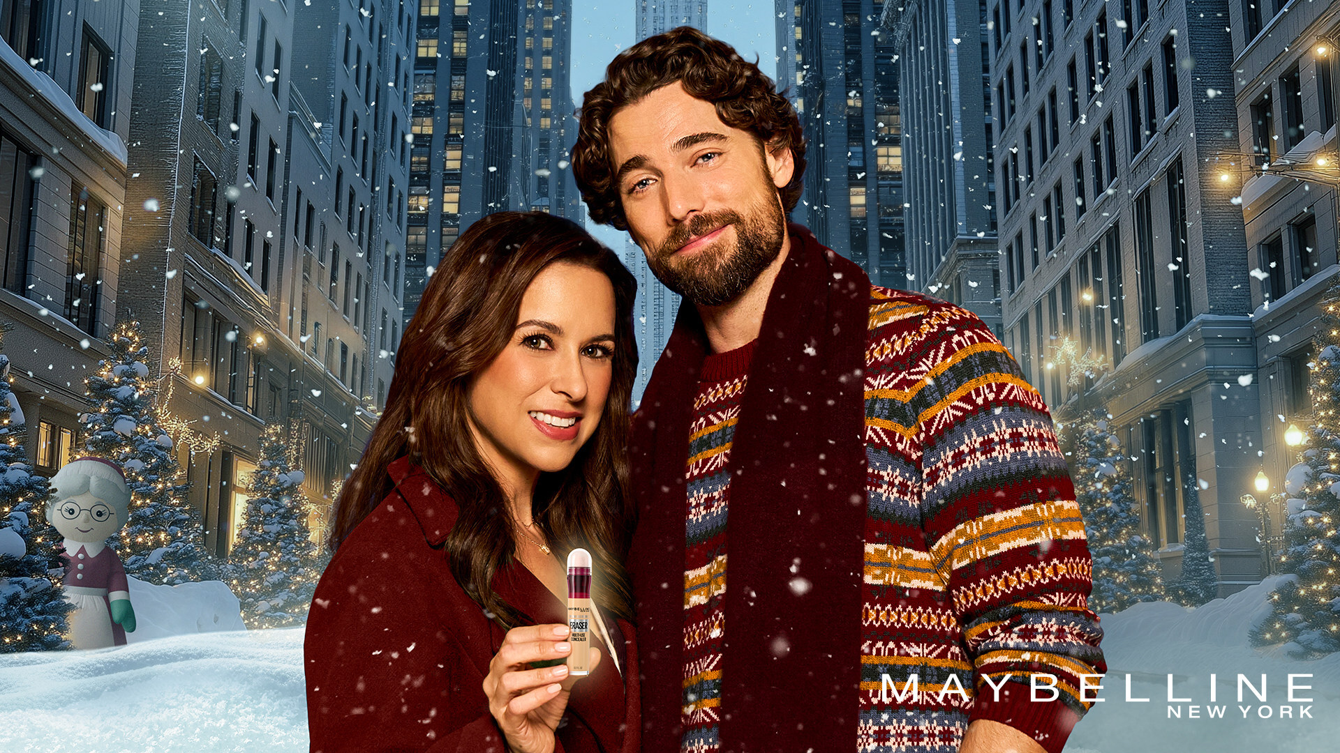 Lacy Chabert Stars in Maybelline Holiday Microdrama