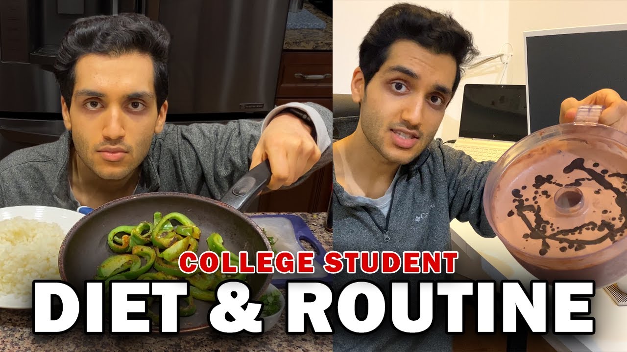 College Student Meal & Fitness Routine | Homemade Chipotle, Grocery ...
