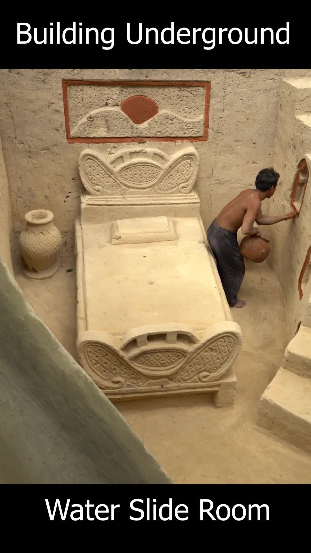 Building underground water slide room