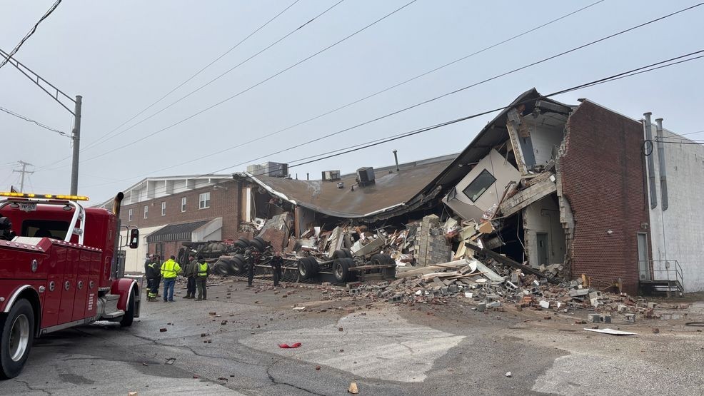 Tractor-trailer crashes into building in Cabell County, driver taken to ...