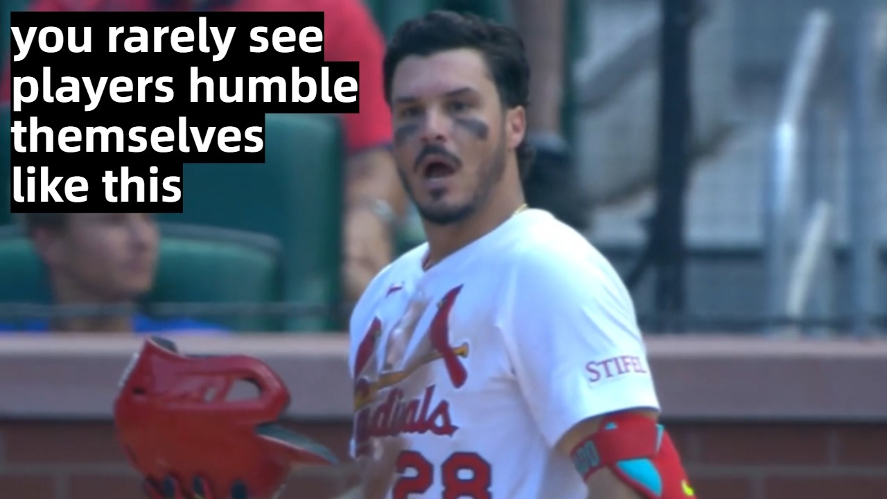 We just saw a player show a level of humility you rarely see on an MLB ...