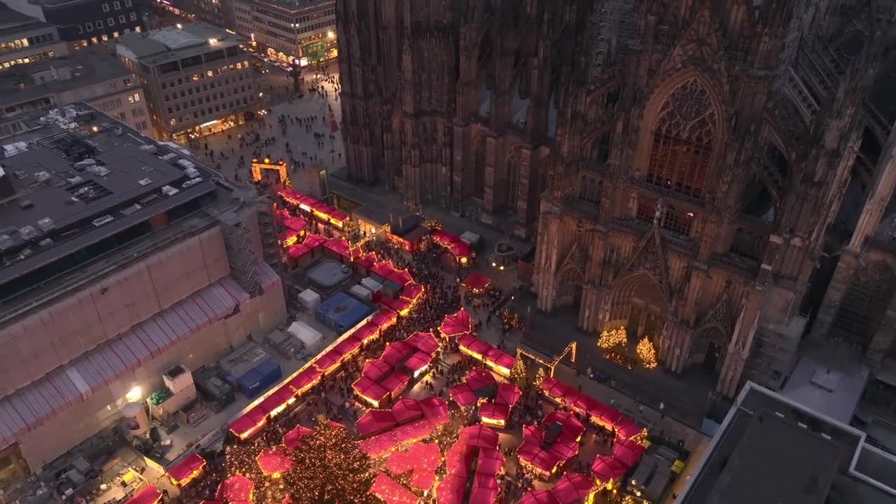 The Magic of European Christmas Markets by Drone