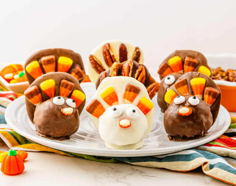 No bake turkey pumpkin pie balls